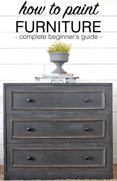 How To Paint Furniture Complete Step By Step Directions The Shabby