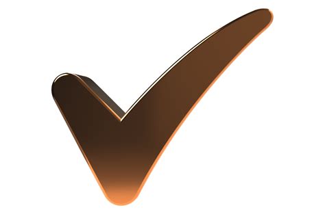 D Render Check Mark Symbol Icon Blue Transparent Png Png