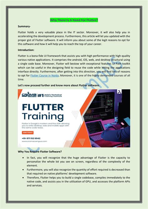 Why There Is A Need For Flutter By Manojagrawal Issuu