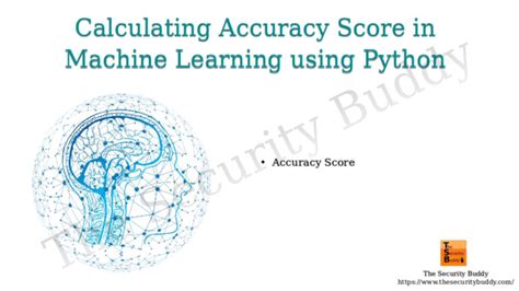 Calculating Accuracy Score In Machine Learning Using Python The