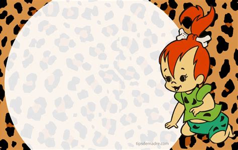 Fondo De Pebbles Picapiedra Invitaciones Wellworthuks