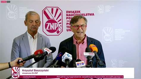 Konferencja prasowa Związku Nauczycielstwa Polskiego z udziałem