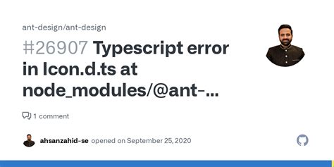 typescript error in icon d ts at node modules ant design icons lib components icon d ts · issue