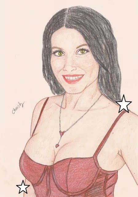 CHRISTY ORIGINAL SIGNIERT Erotik Akt Drawing Zeichnung Nude Pin Up