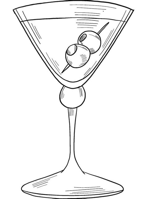 Dibujos De Copa De Vino 3 Para Colorear Para Colorear Pintar E