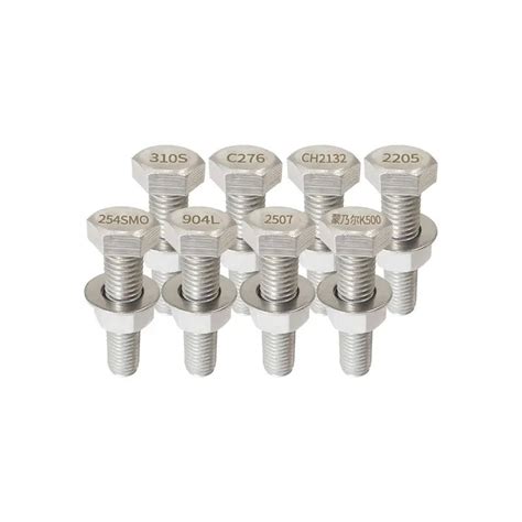 Super Duplex 2205 2507 Hexagon Bolts And Nuts Stainless Steel 904l Hex