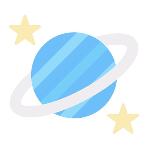 Ilustra O Plana De Urano Vetor Premium