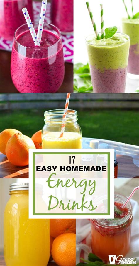 Homemade Natural Energy Drinks