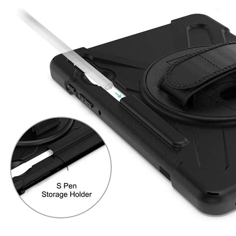 360 Shoulder Hand Strap Shockproof Case For Galaxy Tab S6