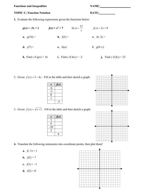 30 algebra 1 function notation worksheet answers support worksheet