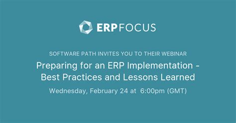 preparing for an erp implementation best practices and lessons learned software path