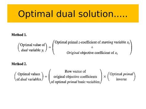 duality in linear programming problem