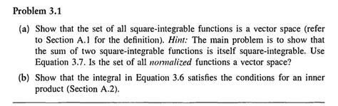 solved a show that the set of all square integrable