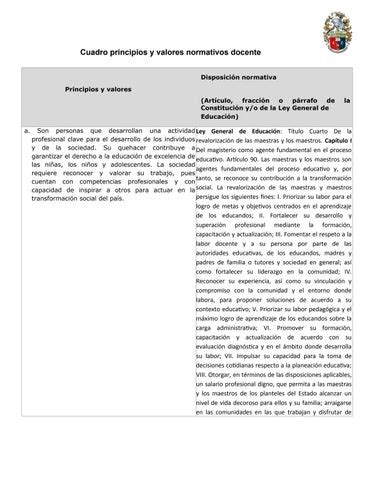 Cuadro Principios Y Valores By Roxanacarrillo 15 Issuu