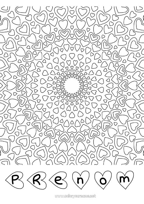 Coloriage N735 Coeur Papa Maman