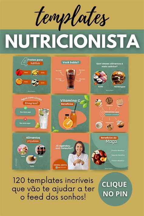Templates Para Nutricionista Instagram Grid Instagram Feed