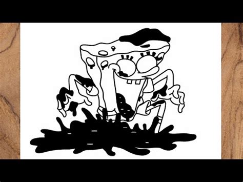 Como Dibujar A Bob Esponja Corrupto FNF Friday Night Funkin Paso A Paso