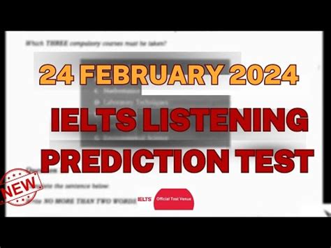 24 February 2024 IELTS Exam Hard Listening Test With Answer Out