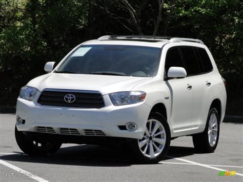 2009 Blizzard White Pearl Toyota Highlander Hybrid Limited 4WD
