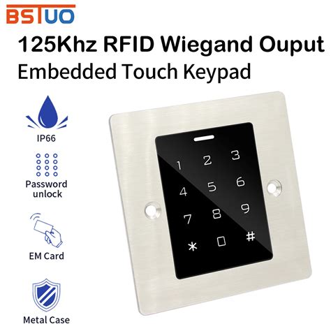 Metalowa Klawiatura Kontroli Dost Pu Wodoodporna 125KHz Czytnik RFID