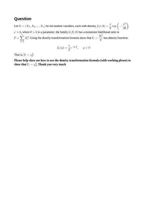 solved question x let x x₁ x2 xn be iid random