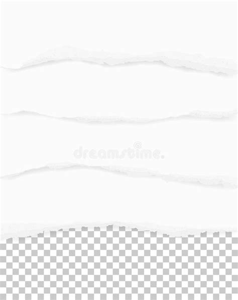 Torn Paper Edges For Background Ripped Paper Texture On Transparent
