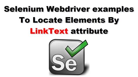 Selenium Tutorials Selenium Script To Locate Web Element By LinkText