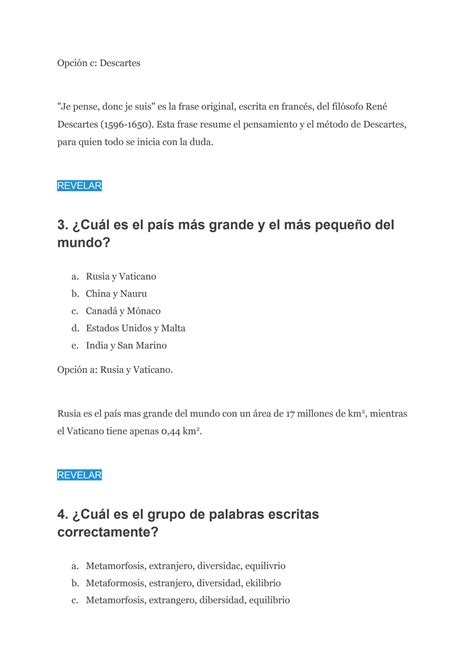 SOLUTION Preguntas De Cultura General Con Respuestas Studypool