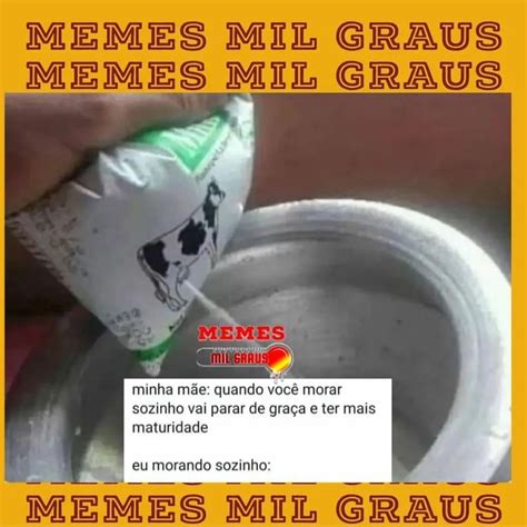 MEMES MIL GRAUS MEMES MIL GRAUS minha mãe quando você morar sozinho