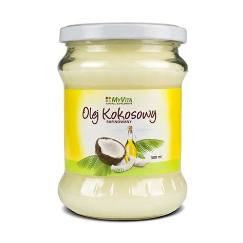 12 PLN Olej Kokosowy Rafinowany 500ml MyVita NAJTANIEJ Sklep SFD