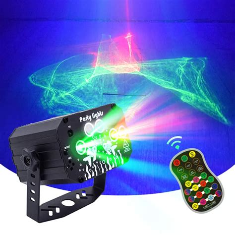 Proyector estroboscópico de Flash LED luz láser activada por sonido