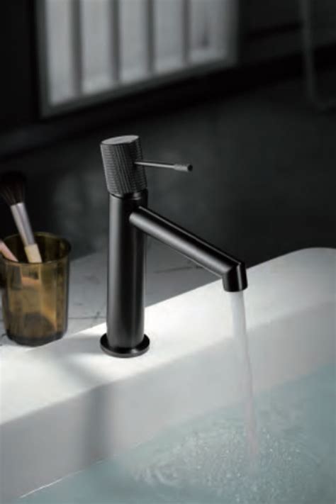 Monomando Lavabo LINE IMEX Negro Mate HSF Materiales de Construcción