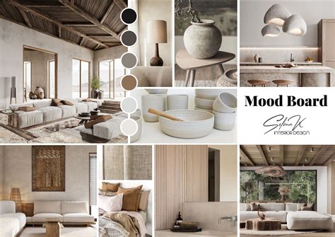 Japandi Moodboard Contemporary Mood Board Contemporary Interior