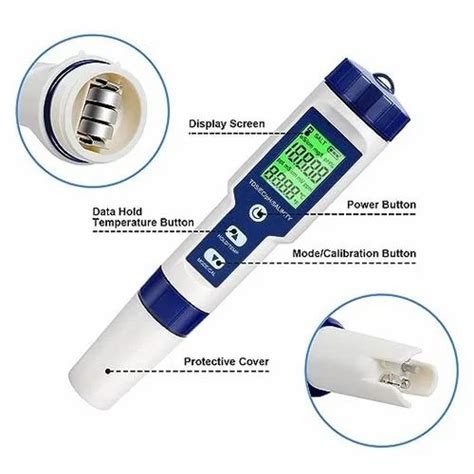 KERRO PH Meter For Water TDS EC Salinity Temperature 5 In 1
