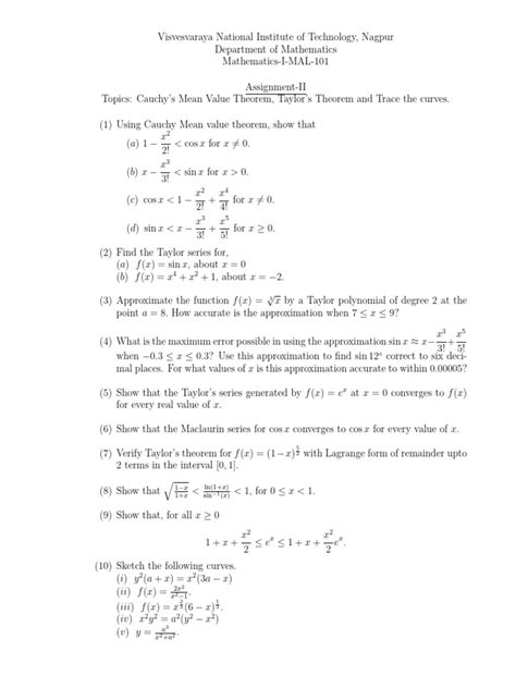 assignment 2 pdf real analysis mathematical objects