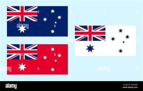 Flag Of Australia Australian Flag Stock Vector Image Art Alamy