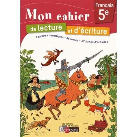 Mon Cahier De Lecture Et D Criture Fran Ais E Cdiscount Librairie