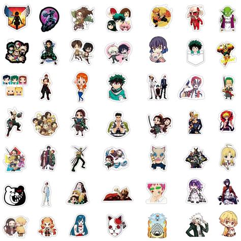 200 Pcs Anime Mixed Stickers Vinyl Waterproof Stickers For Laptop