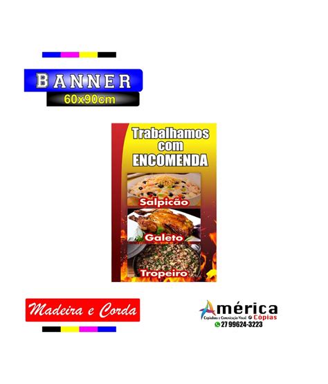 Banner 60x90cm Comprar em América Cópias