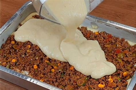 Torta de carne moída deliciosa para seu lanche ou até mesmo para você