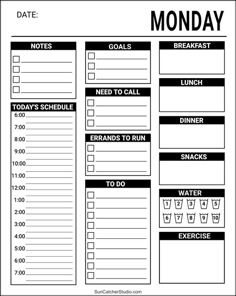 Free Printable Daily Planner Templates Excel PDF Word