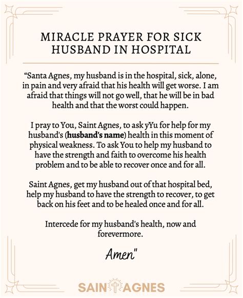 Prayers For Husband Healing For Sick Husband