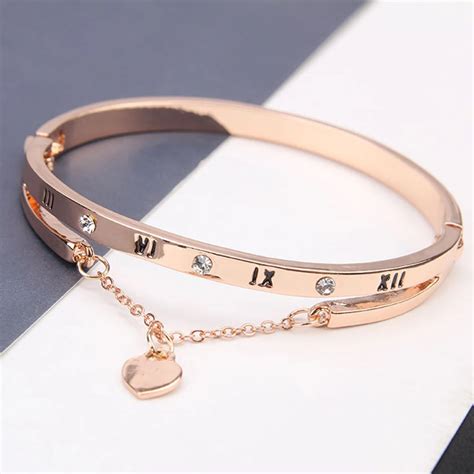 Luxury Famous Pandora Jewelry Rose Gold Stainless Steel Bracelets