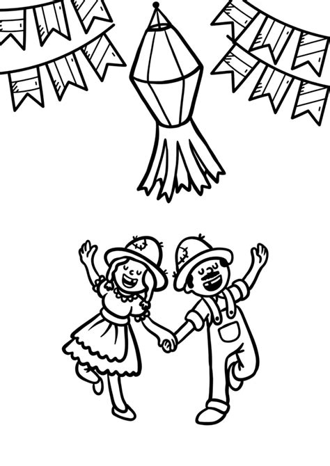 Festa Junina Para Colorir Bandeirinhas Festa Junina Bandeirinhas Para
