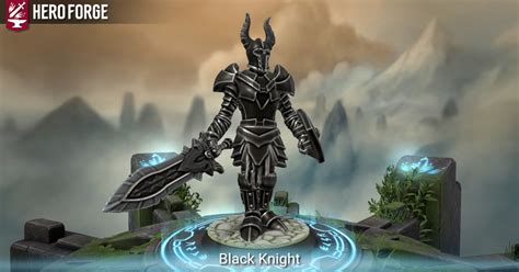 Black Knight Made With Hero Forge