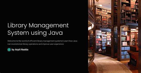 Library Management System Using Java