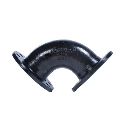 Di Pipe Fitting En545 Ductile Iron Flanged 90 Degree Elbow Sanitary