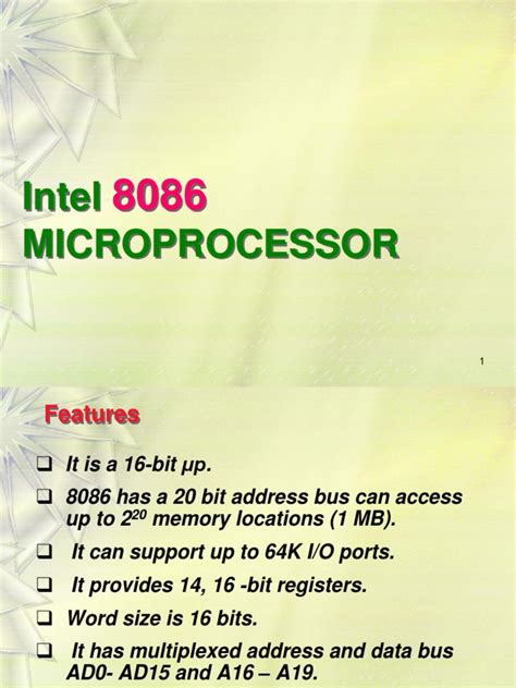 8086 microprocessor architecture pdf instruction set pointer computer programming