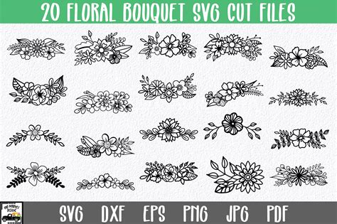 Floral Bouquet SVG Bundle Flower SVG Bundle By Shannon Keyser