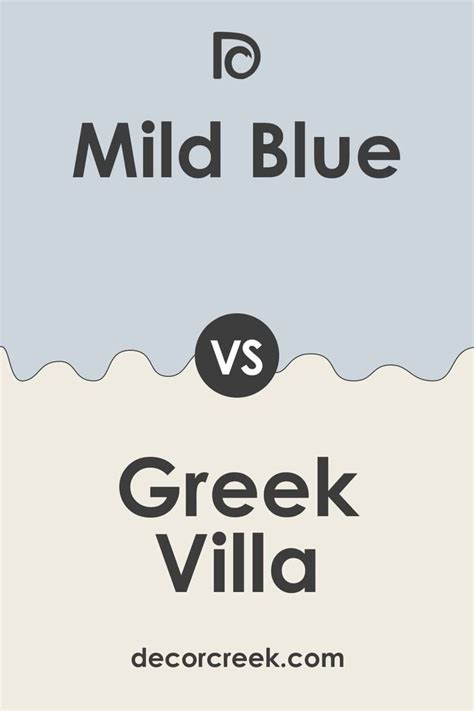 Mild Blue Vs Greek Villa By Sherwin Williams Coordinating Colors Mild